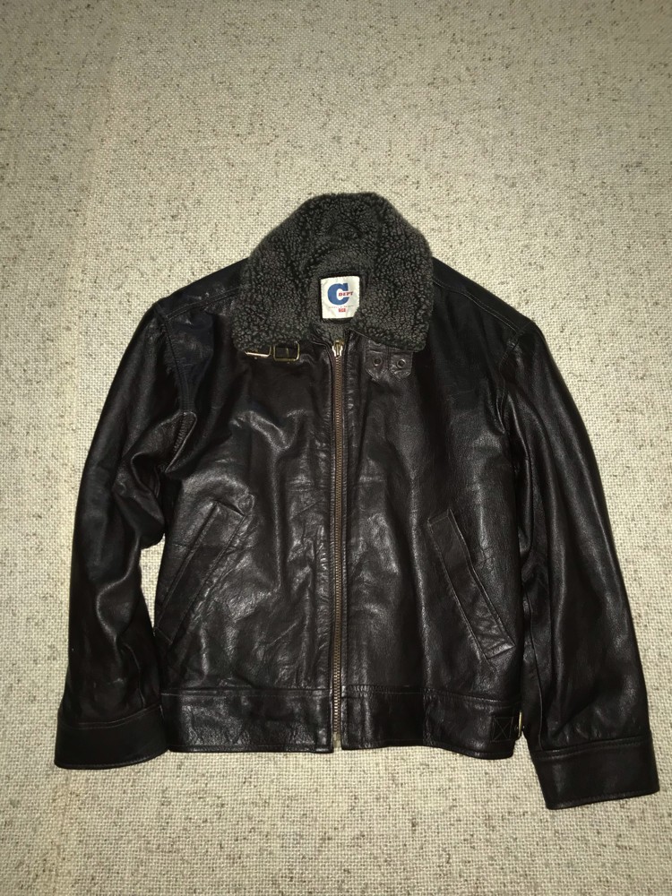 Geaca vintage piele naturala 100% cu interior blana naturala | arhiva ...