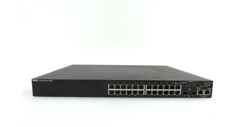 Switch PowerConnect 3524P, 24 x 10/100 (PoE) + 2 x SFP (Combo ...