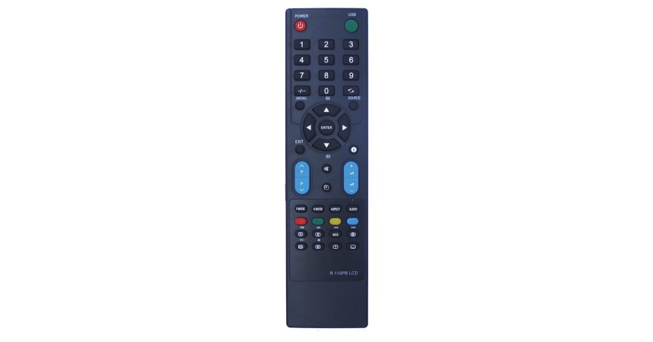 Telecomanda pentru LCD Daewoo R-110PB, neagra cu functiile telecomenzii ...