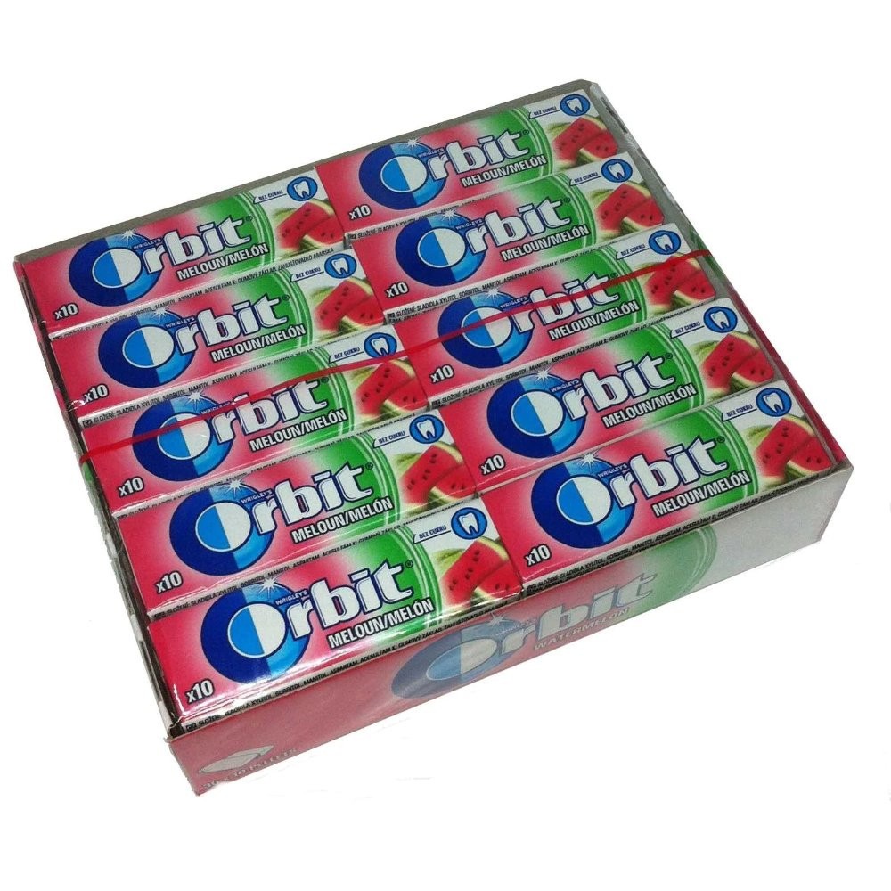 Set 30 Pachete Guma de Mestecat Orbit Watermelon, Guma pentru Mestecat ...
