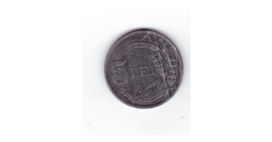 Moneda 5 lei 1942, stare buna, Zinc | Okazii.ro