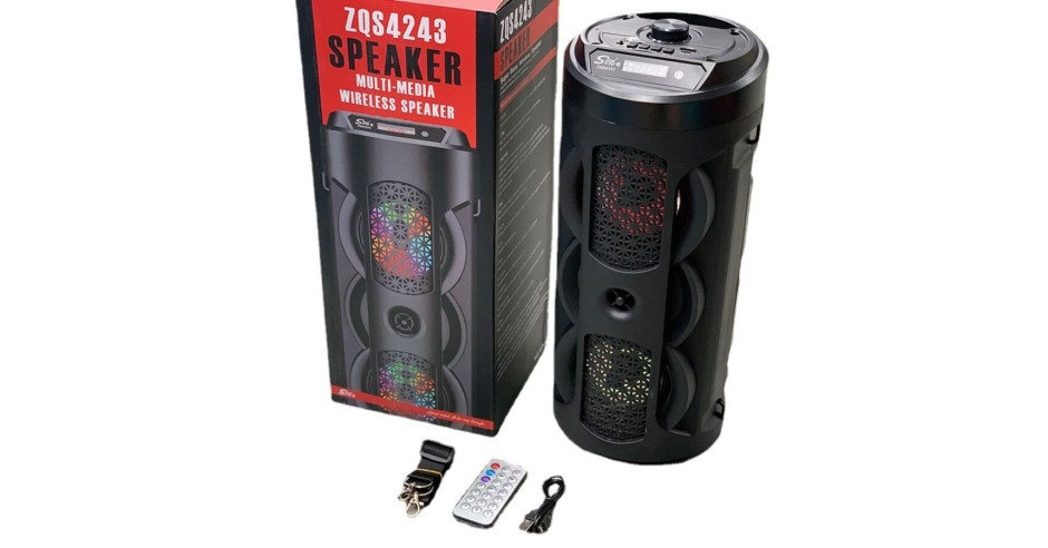 Boxa portabila karaoke, bluetooth, radio FM, MP3, USB, AUX, Card TF ...