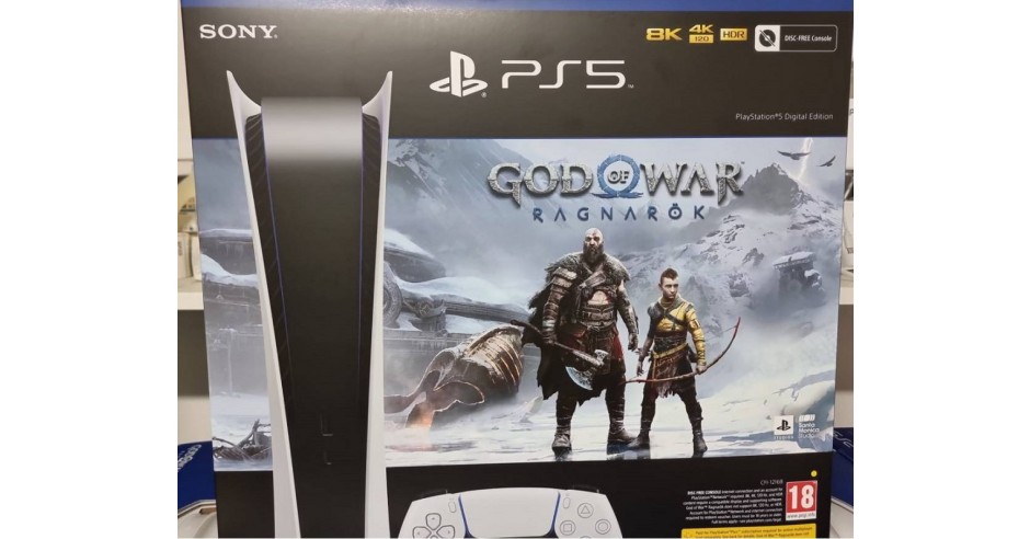 Consola Gaming Sony PlayStation 5 Digital Edition (PS5) 825GB + joc God ...