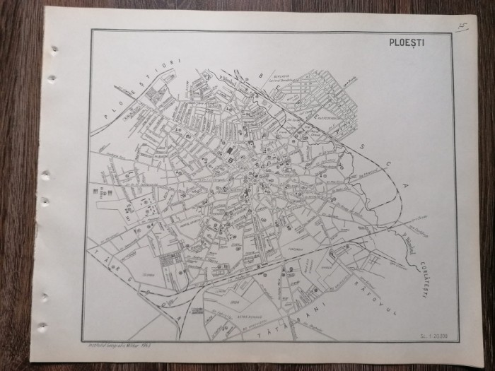 Harta Ploesti 1943 | Okazii.ro