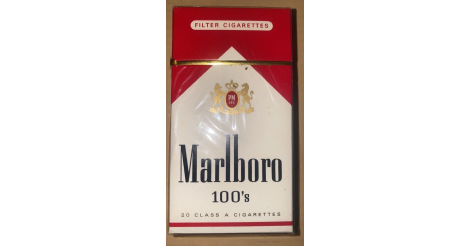MARLBORO100's,PACHET SIGILAT cu TIGARI DE COLECTIE,CARTONAT anii'80 ...