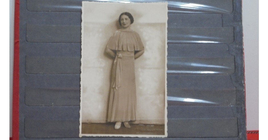 DOAMNA IN ROCHIE DE SEARA - ANII 1930 - STUDIO FOTOGRAFIC LUPU&MARTHA ...