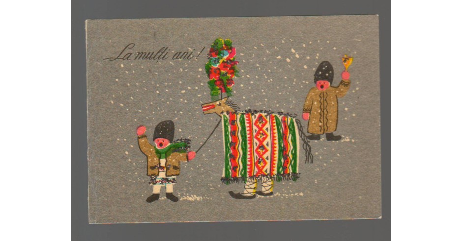 CPIB 20294 FELICITARE - PEISAJ DE IARNA. LA COLINDAT CU CAPRA | Okazii.ro