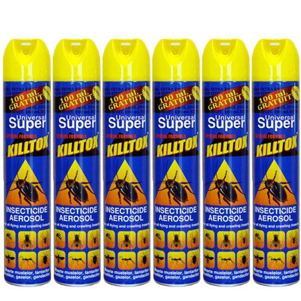 6 x Killtox, Spray Insecticid aerosol, 6 x 500ml | Okazii.ro