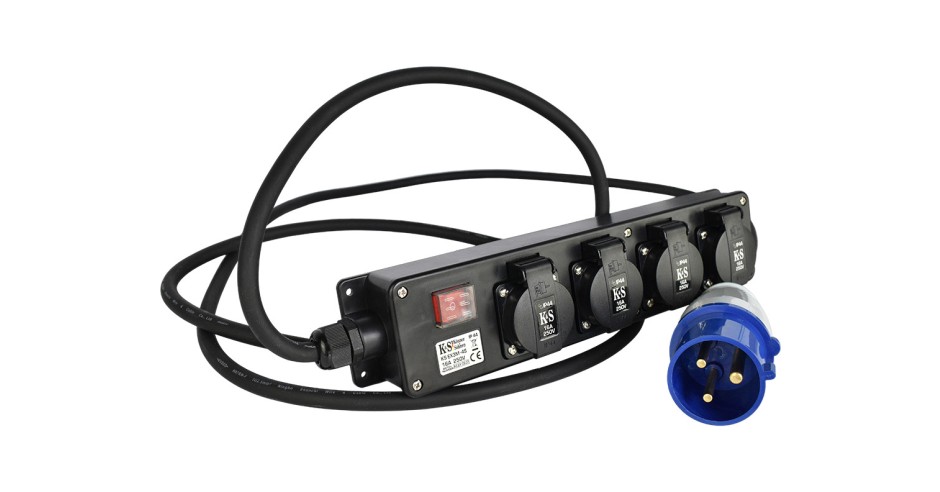 Prelungitor industrial cu prize multiple KS EX3M-4S | Okazii.ro