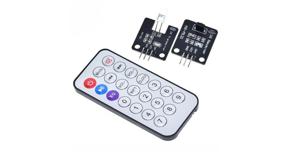 Kit IR receptor si transmitter infrarosu 38khz cu telecomanda Arduino ...
