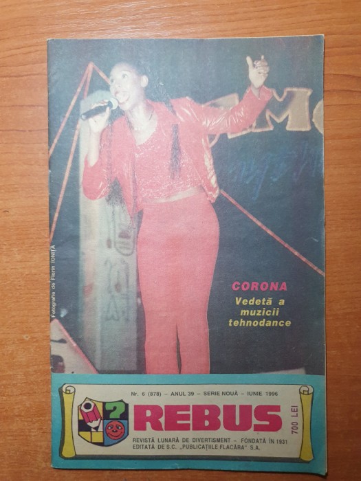 Revista rebus iunie 1996 - revista de divertisment | Okazii.ro