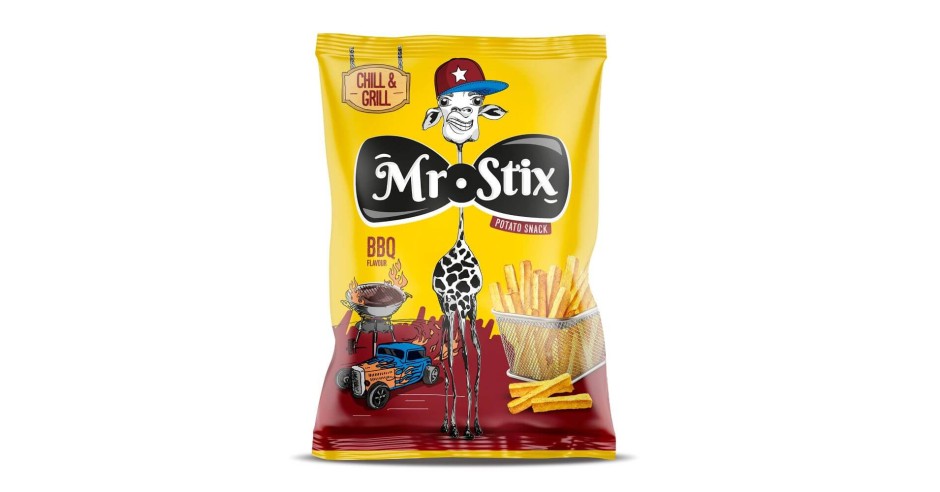 Snacksuri Mr. Stix BBQ, 50 g, Aroma de Barbeque, Snacksuri, Mr Stix ...