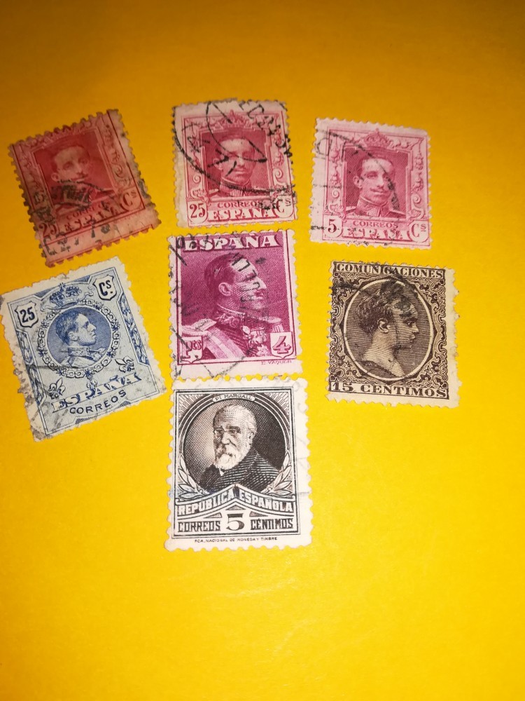 Timbre vechi Spania si India stampilate | arhiva Okazii.ro