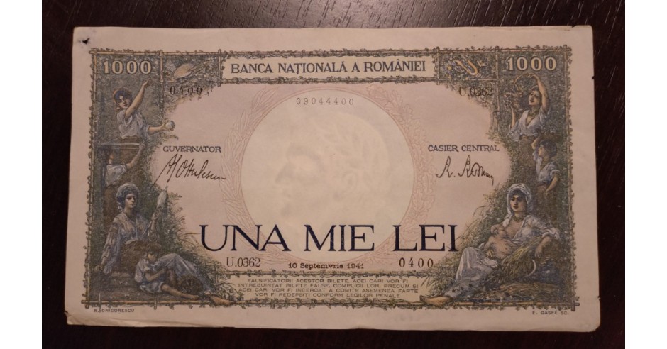 Bancnota Romania - 1000 Lei 1941 | Okazii.ro