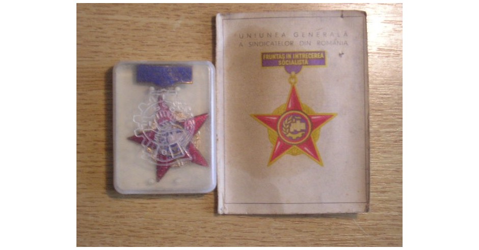M3 C19 - Decoratie comunism - Fruntas in intrecerea socialista 1966 ...