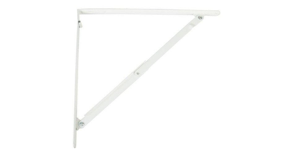 Suport raft rabatabil Fischer 400x400mm, otel, alb, 80kg max, 1 buc ...