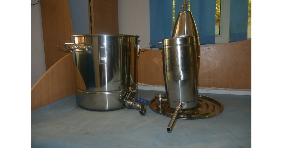 Distilator universal INOX (lavanda, alcool, apa distilata) Alambic 35 ...