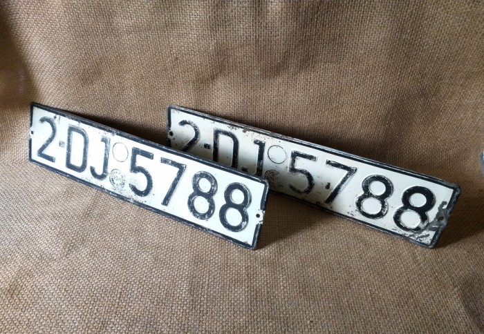 Numere inmatriculare auto perioada comunista, placuta numar auto de ...