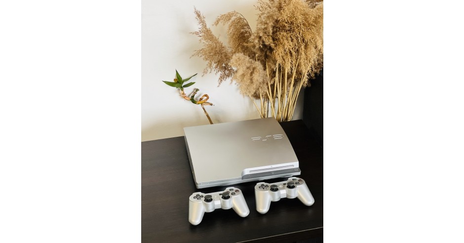 Consola Playstation 3 Slim GRI Modat 320GB 30 jocuri 2 manete GTA5 PS3 ...