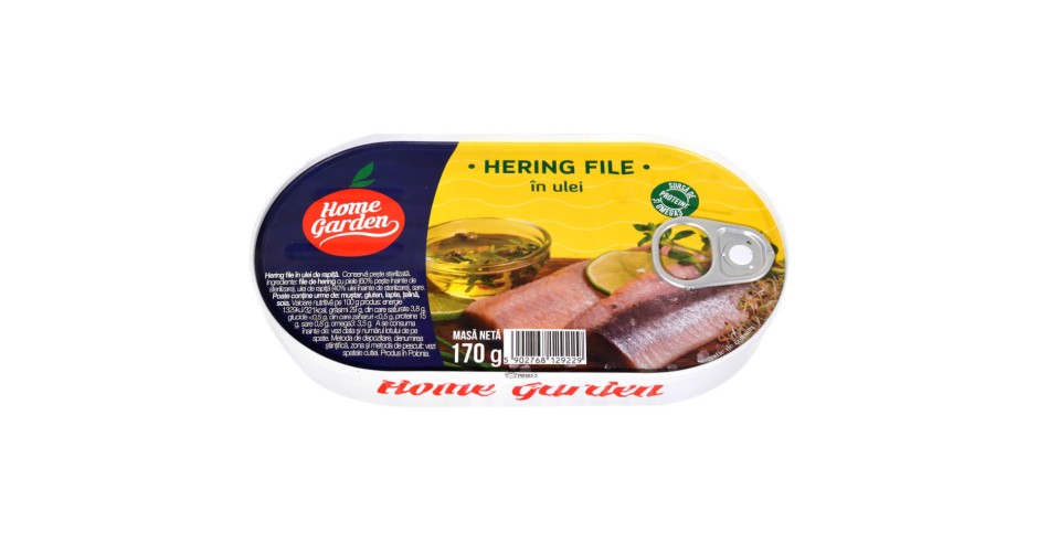 Hering File in Ulei, Home Garden, 170 g, Hering File de la Home Garden ...