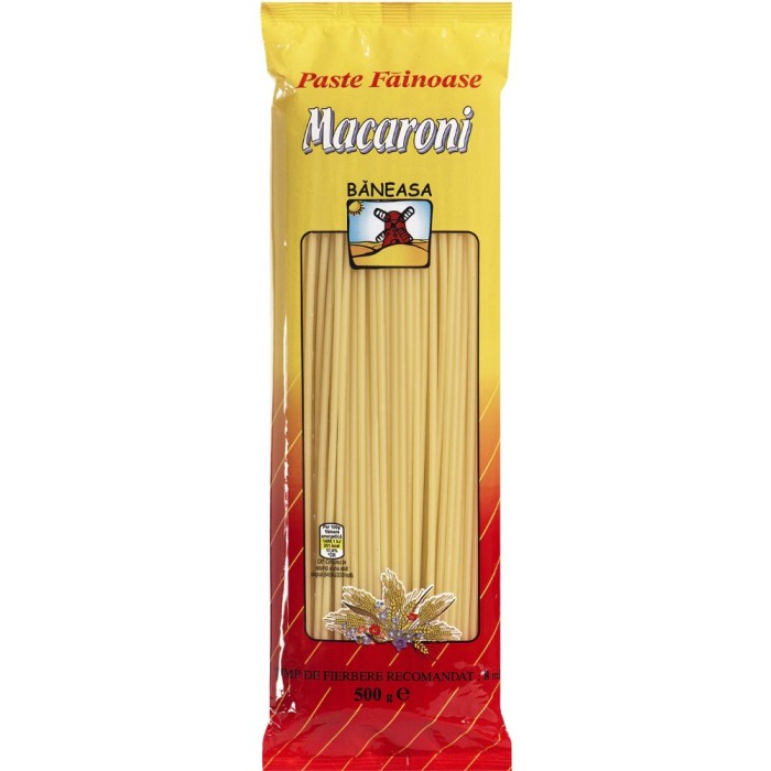 Macaroni Baneasa, 500 g, Paste Fainoase, Paste Macaroane, Macaroane din ...