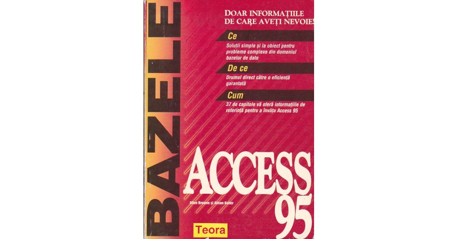 BAzele Access 95 de Allen Browne si Alison Balter | arhiva Okazii.ro