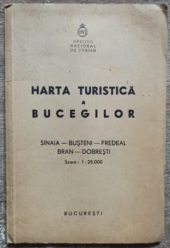 Harta turistica a Bucegilor, Sinaia-Busteni-Predeal-Bran-Dobresti// ONT ...