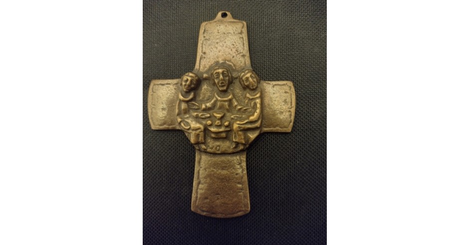 Cruce veche bronz secol - XVIII stare ft buna, Ornamentale | Okazii.ro