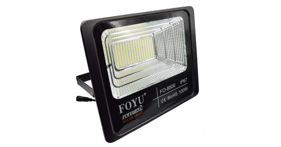 Lampa LED cu panou solar 100W, telecomanda, Foyu FO8800 | Okazii.ro
