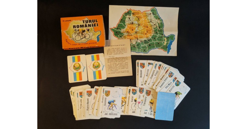 Turul Romaniei 1977 - Joc Geografic Vechi, Colectie, Complet, Perioada ...