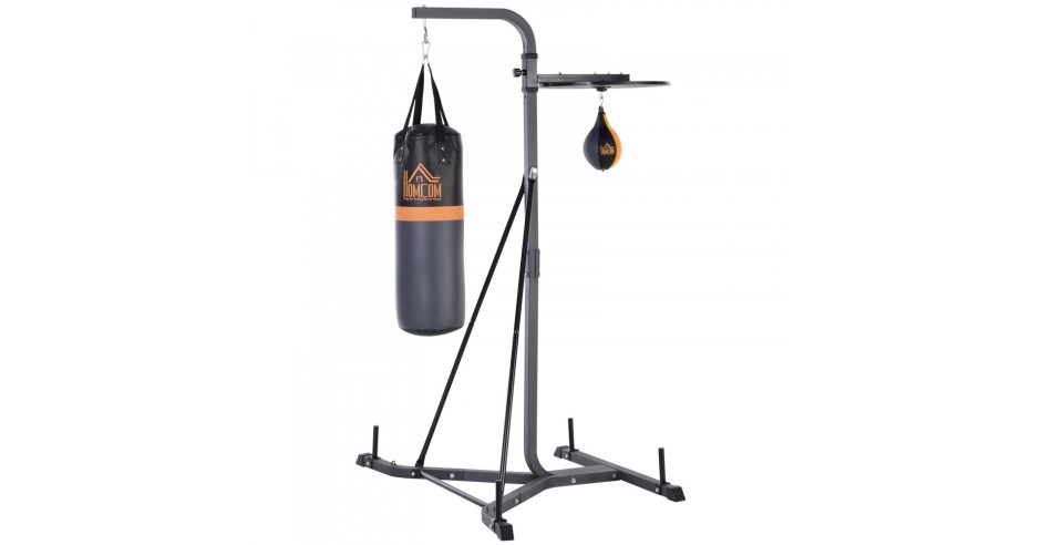 Homcom Aparat Multifunctie pentru Box cu Sac Reglabil si Punching Ball ...