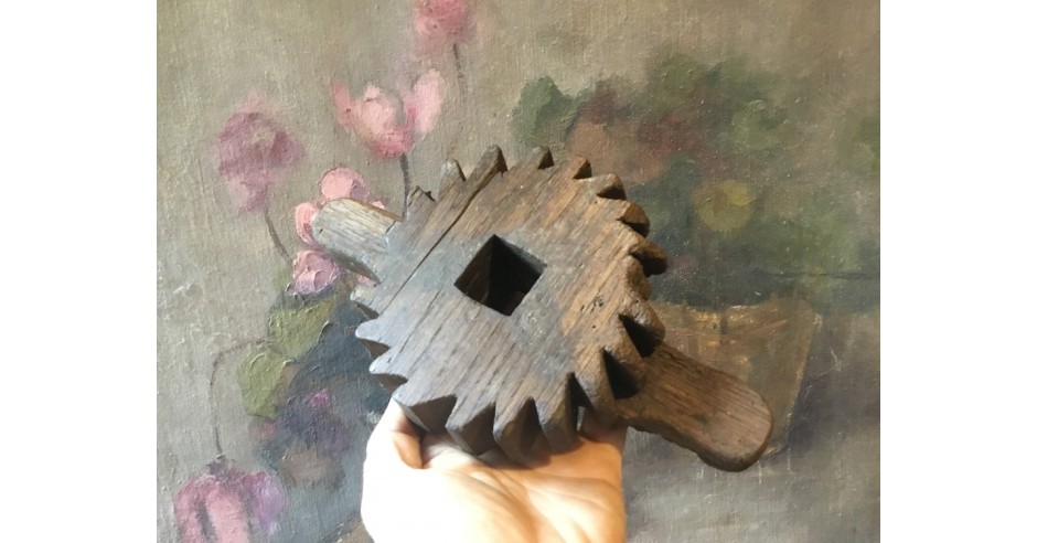 Arta si Design - Roata dintata din lemn mestesug taranesc din ...