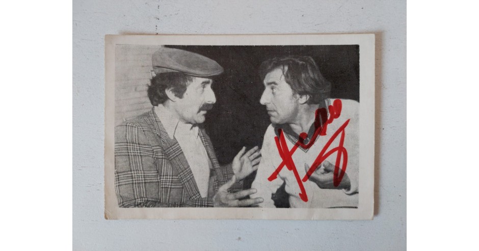 Jean Constantin, actor roman, poza print semnata cu carioca autogaf ...
