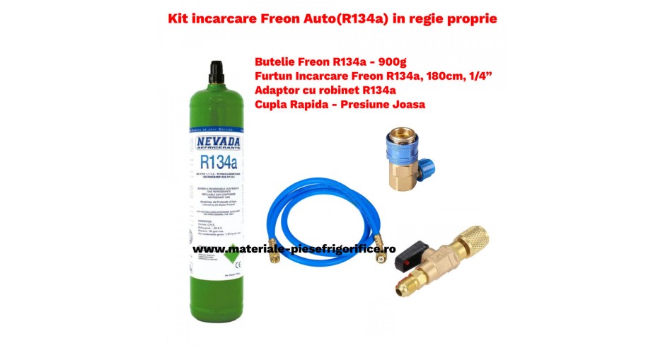 Kit Complet Incarcare Freon Auto R134a in regie proprie, Freon Auto Kit ...