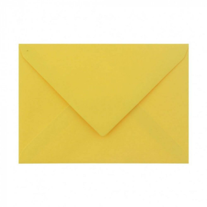 Plicuri Galbene C6 DACO, 25 Buc/Set, 162x114 mm,120 g/m², cu Clapeta ...