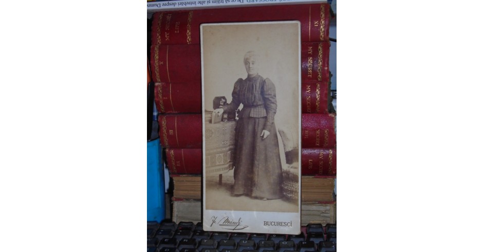 FOTOGRAFIE VECHE PE SUPORT DE CARTON * FRANZ MANDY , BUCURESCI ...