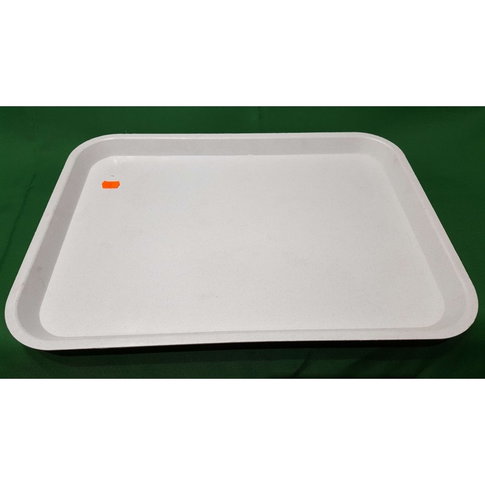 Tava autoservire, plastic, 51 x 37 cm, de culoare alba | arhiva Okazii.ro