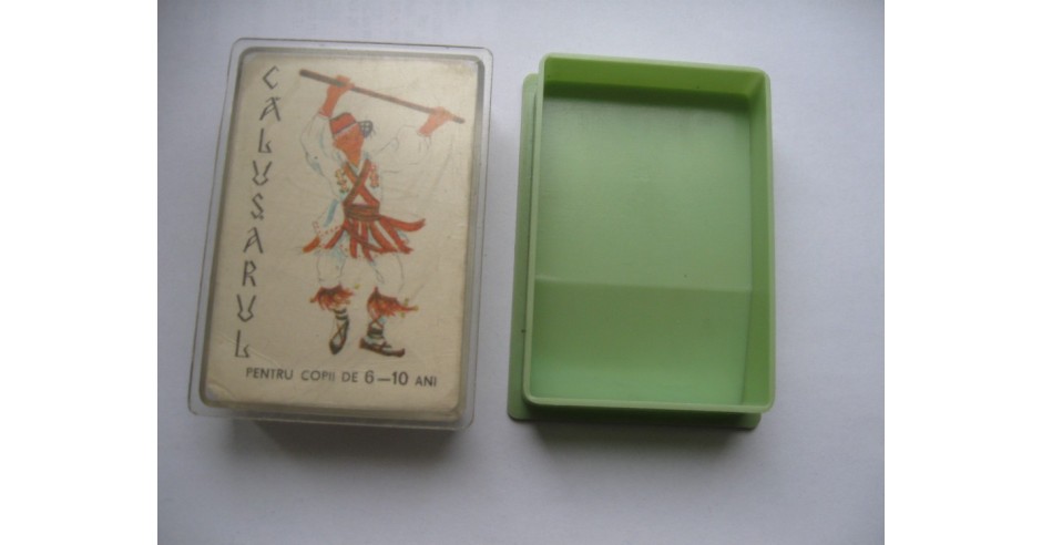 Joc vechi comunist/epoca de aur/vintage-Calusarul (32 de carti+cutia ...