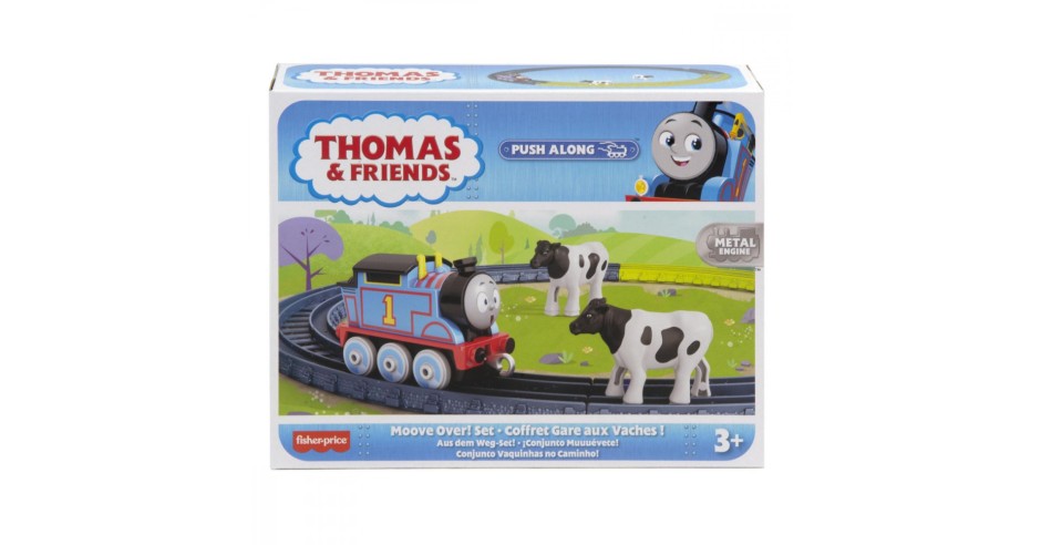 Set de joaca locomotiva din metal cu sine, Thomas | arhiva Okazii.ro