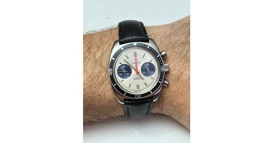 CEAS LANCO Chronograph - Case nr. 91010 - Valjoux 7733 - Panda Dial ...