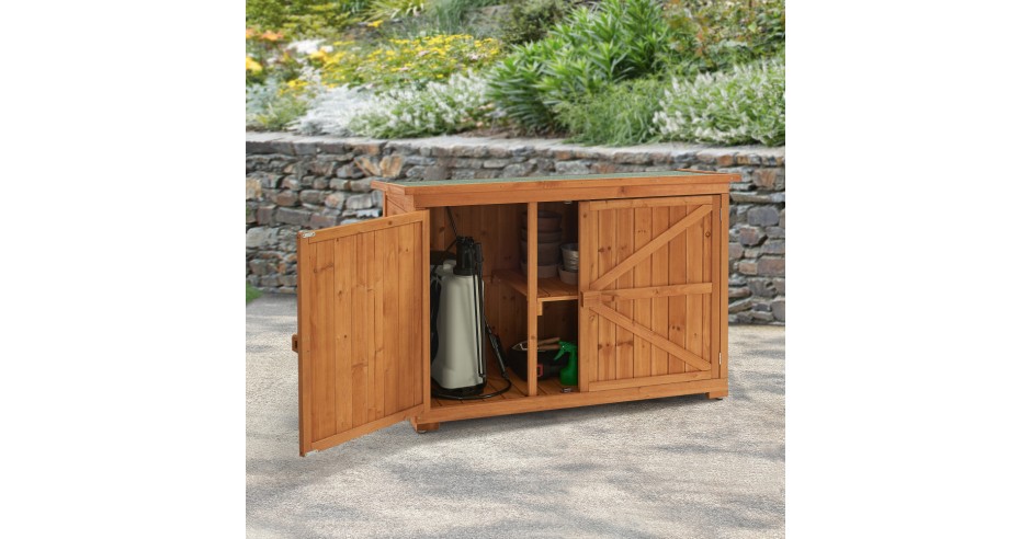 Dulap gradina ACKS-7607 pentru scule si unelte [en.casa] HausGarden ...