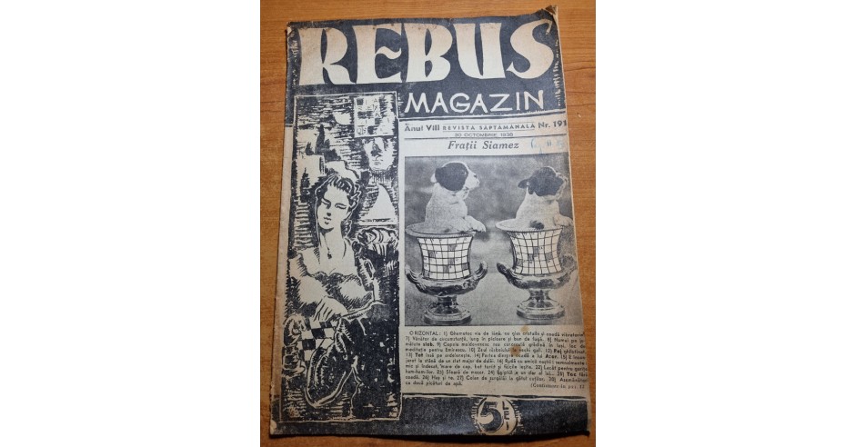 Revista rebus magazin 30 octombrie 1938 - total necompletata | arhiva ...